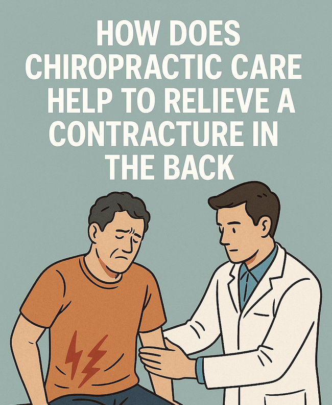 How does chiropractor care helps to relieve a contracture in the back